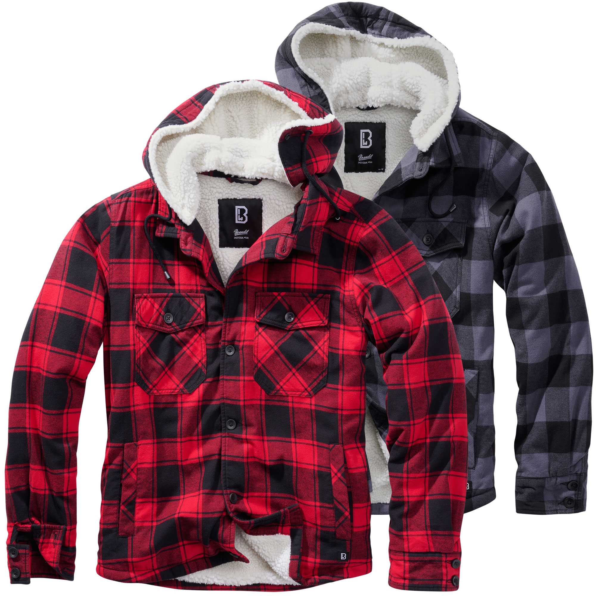 Brandit Lumberjack Hooded Jacket Lined Lumberjack Winter Jacket S-5XL ...
