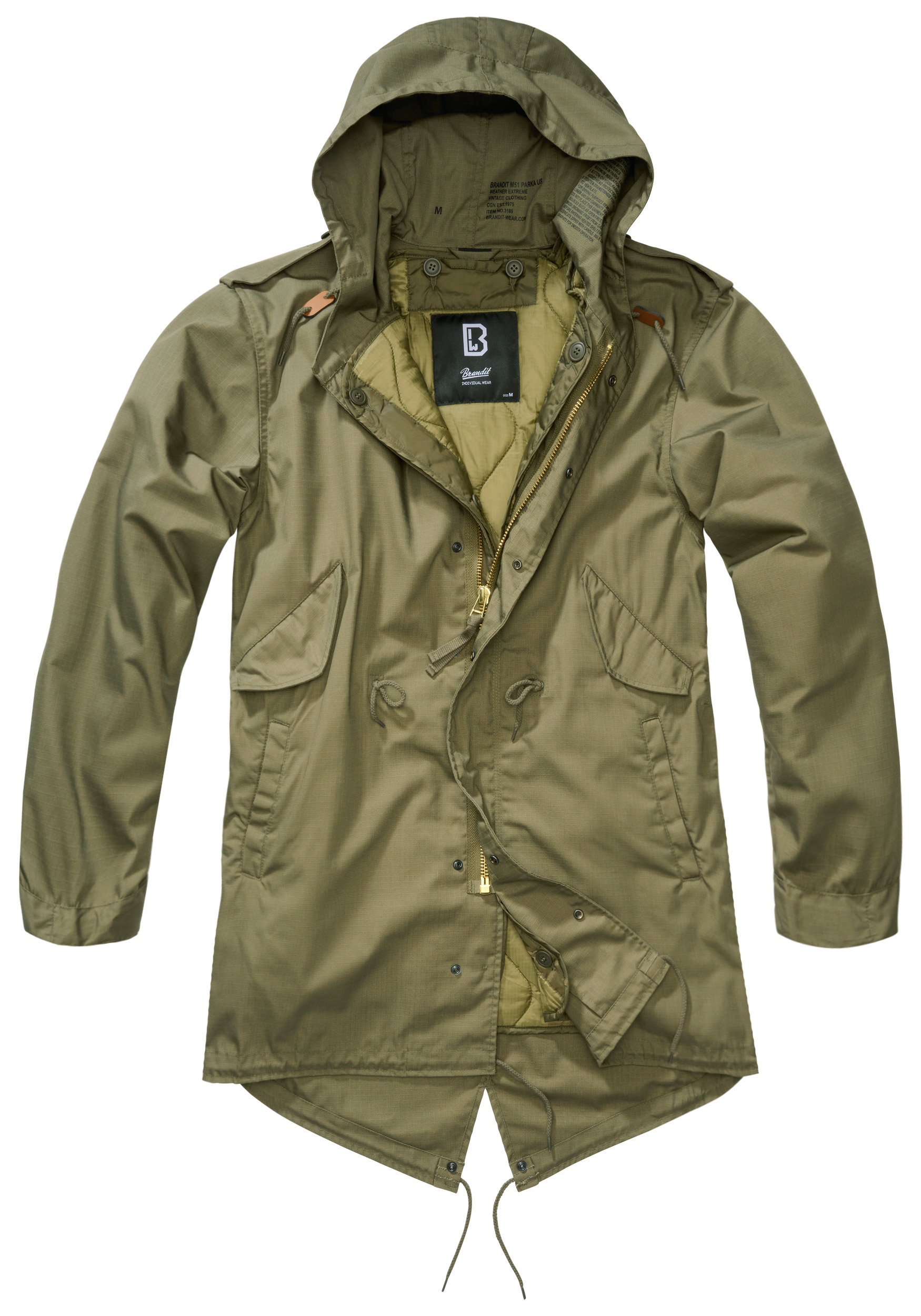 Brandit M51 Parka Rip Stop Herren Jacke Mantel Winterjacke S-7XL | eBay