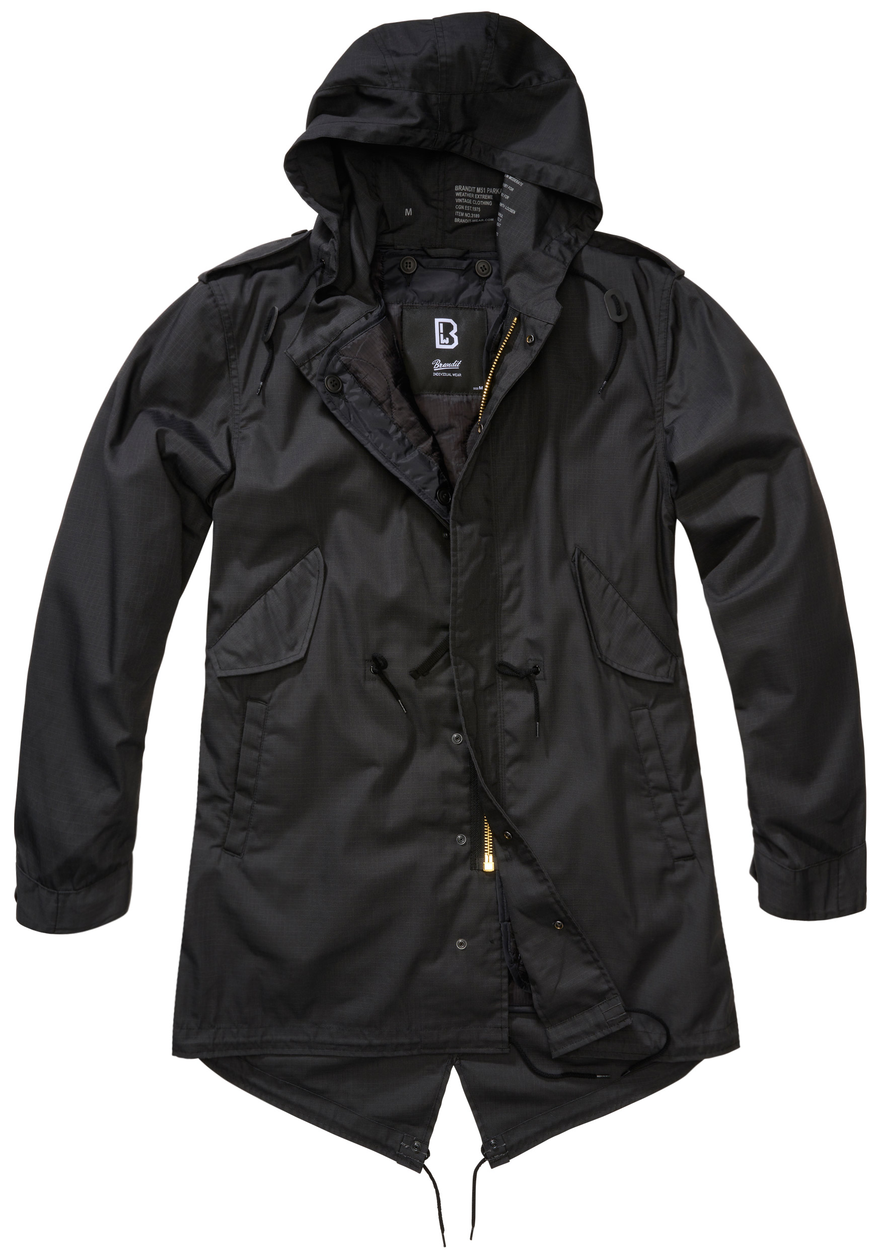 Brandit M51 Parka Rip Stop Herren Jacke Mantel Winterjacke S-7XL | eBay UK